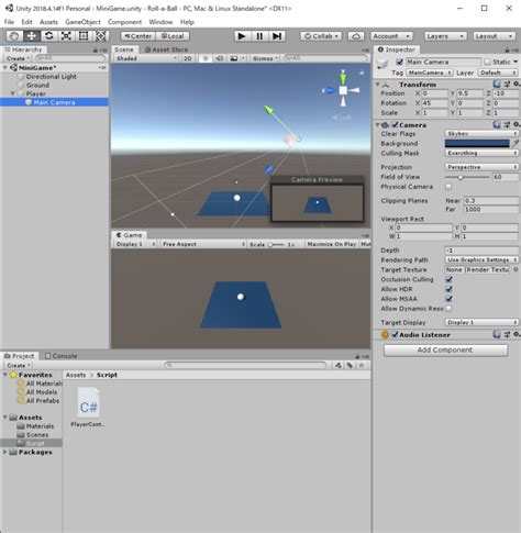 Roll A Ballカメラとプレイヤー～unity～ エンジニアのオタクトモblog