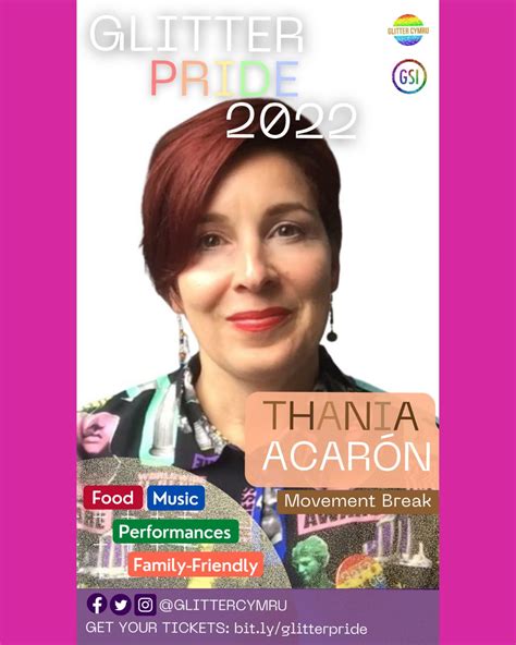 Glitter Cymru Our Movement Facilitator Dr Thania AcarÓn