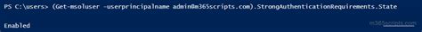 Check Mfa Status For Microsoft 365 Users Using Powershell