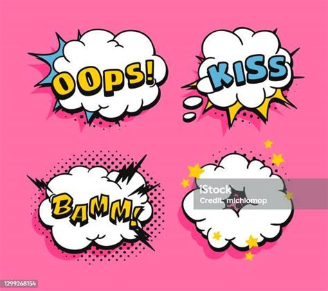 텍스트와 팝 아트 음성 거품 그리기 프레임의 만화 스타일 벡터 컬렉션입니다 컬러 배경에 만화 일러스트 다이너마이트에 대한 스톡 벡터 아트 및 기타 이미지 Istock