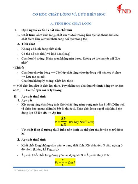 cƠ hỌc chẤt lỎng vÀ lƯu biẾn hỌc pdf