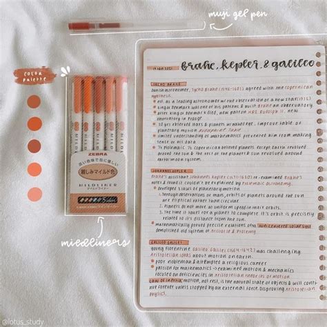 Vibrant Orange Aesthetic Notes