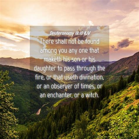 Deuteronomy 1810 Kjv Bible Verse Images