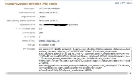 Php Paypal Ipn Notifyurl Working Correctly But It Shows Nothing On My Return Url That Is Set