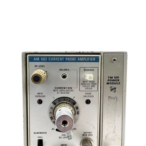Tektronix Am 503 Current Probe Amplifier W Tm 501 Power Module Alliedgadgetdepot