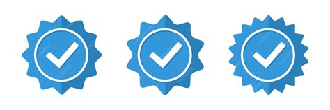 Premium Vector Profile Verification Icon Approved Check Mark Vector Icon Approve Stamp Or Medal