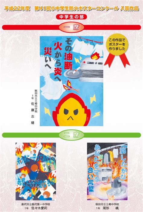 防火ポスターコンクール入賞作品
