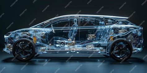 Premium Photo Visualizing The Inner Workings Of A Vehicle Through Its