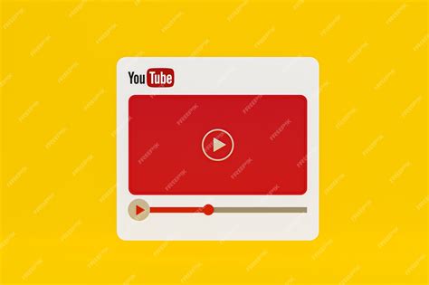 Premium Photo Youtube Video Player Design Or Video Media Player Interface