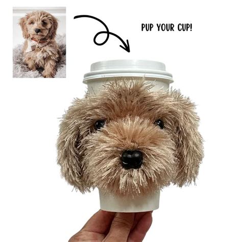 Cavapoo Cup Cozy Pattern Realistic Dog Crochet Pattern Crochet Dog