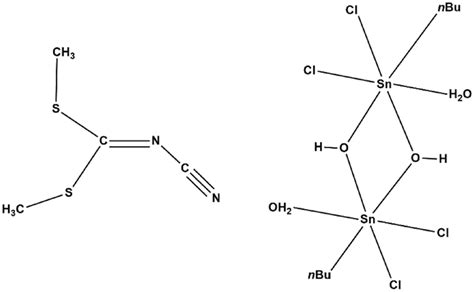 molecular representations of the two fragments 1 and 2 related to this