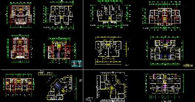 Plan Autocad Pour Différents Types Dappartements Dwg ~ Engineering Et