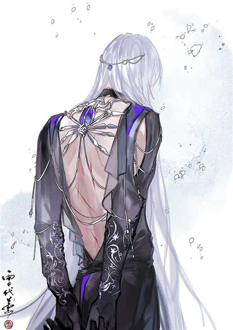 Safebooru 1boy Arms Behind Back Backless Outfit Black Gloves Black