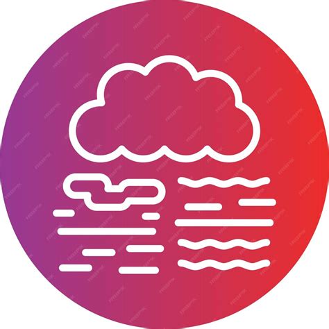 Diseño Vectorial Estilo De Icono De Niebla Vector Premium