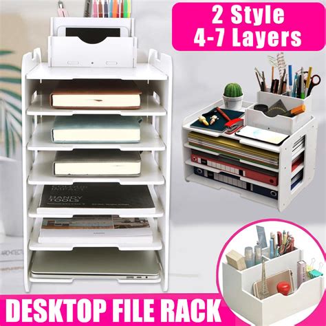 Free ShippingMulti Layer Desktop Storage Rack File Rack Desktop Rack A File Folder Document