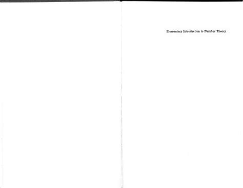 خرید و قیمت دانلود کتاب Elementary Introduction To Number Theory 1965 ترب