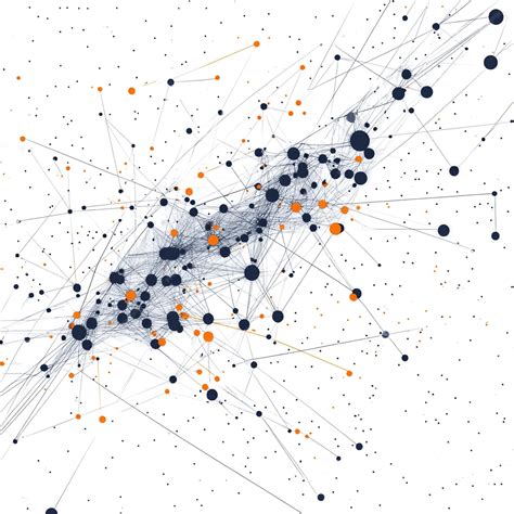 Complex Network Visualization Interconnected Nodes And Lines In A