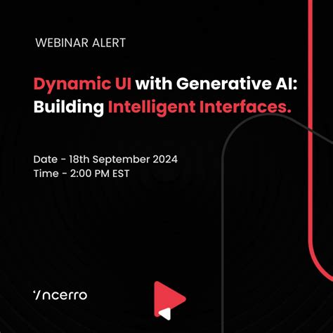 Incerro On Linkedin Generativeai Dynamicui Webinaralert Incerro
