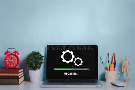 Update Progress Concept Person Waiting For Installing Update Process