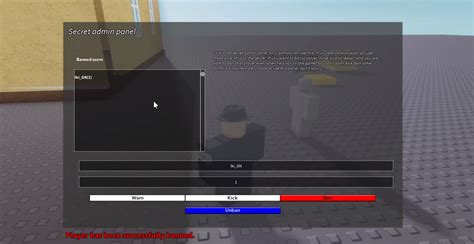 admin panel roblox