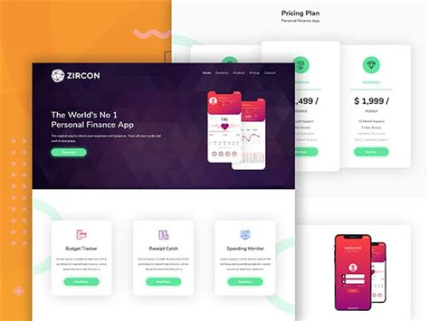 Zircon App 1 Landing Page Reactrepo