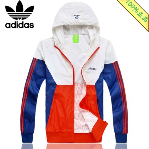 It代购adidas三叶草专柜正品男款拼色户外运动服上衣夹克外套it商城代购服饰