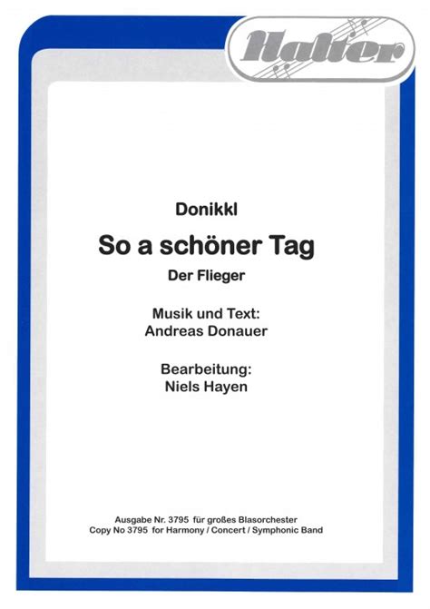 So A Sch Ner Tag Fliegerlied