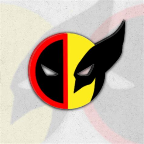 Deadpool Vs Wolverine Logo Glossy Vinyl Sticker Sk Sticker