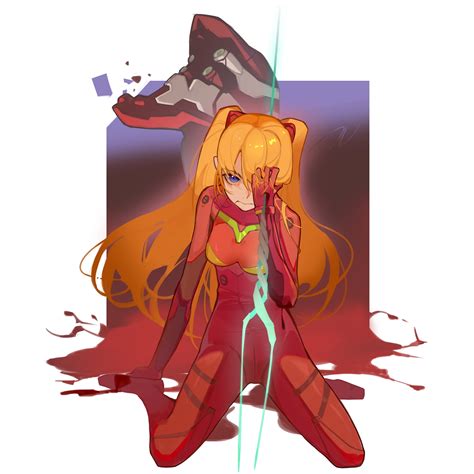 Souryuu Asuka Langley And Eva 02 Neon Genesis Evangelion And 1 More