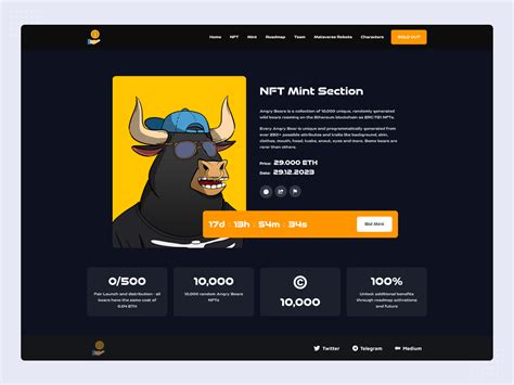 NFT Mint Page By Omar Faruk On Dribbble