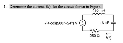 Solved Determine The Current I T For The Circuit Shown Chegg