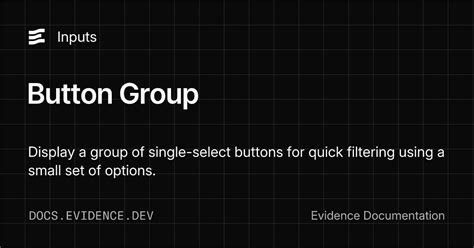 Button Group
