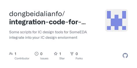 Github Dongbeidalianfo Integration Code For Some Tools Some Scripts For Ic Design Tools For