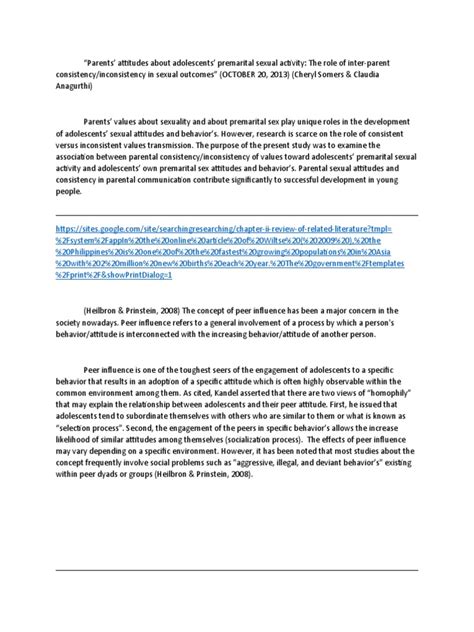 Rrl Download Free Pdf Sex Education Adolescence