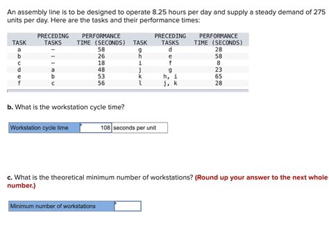 Solved D Assign Tasks To Workstations Using The Longest