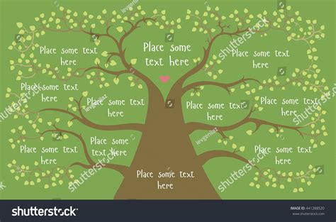 Concept Tree Infographic เวกเตอรสตอก ปลอดคาลขสทธ 441288520 Shutterstock