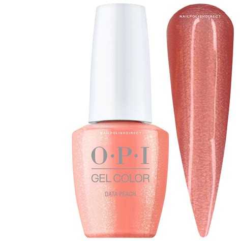 Opi Gelcolor Gel Polish Data Peach 15ml Gcs008 Nail Polish Direct