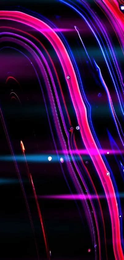 Vibrant Neon Wave Wallpaper Free Download