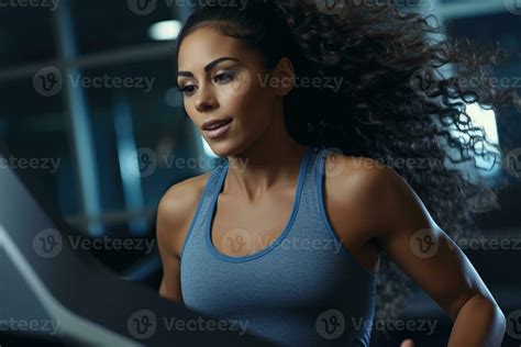 The Strength And Agility Of A Female Athlete As She Engages In High Intensity Interval