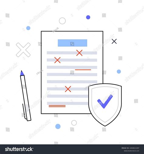 Grammar Editing Concept Document Errors Corrections Stock Vector Royalty Free 2264611207
