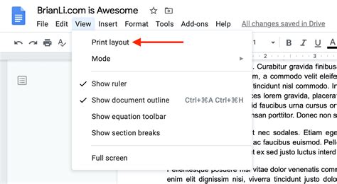 How To Remove Page Breaks In Google Docs