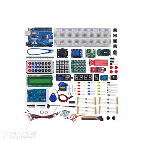 Kit Completo Para Arduino Uno Con 77 Elementos Plexylab
