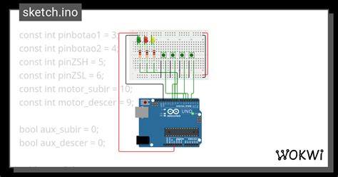 Elevador Wokwi Esp32 Stm32 Arduino Simulator