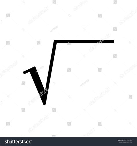 Math Symbols Math Icons Square Root стоковая векторная графика без лицензионных платежей