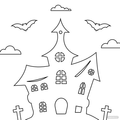 Happy Halloween Drawing In  Psd Illustrator Svg Eps Png Pdf