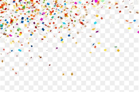 Birthday Confetti Background Png