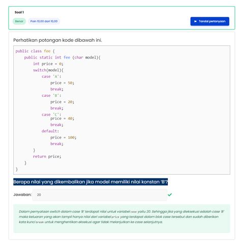 prelab 2 kontrol alur method dan array