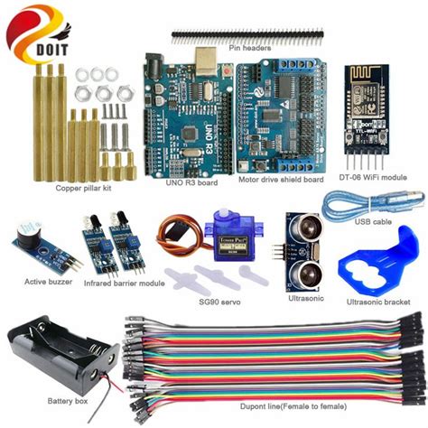 Arduino Wifi Control Kit With Motor Drive Shield