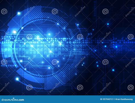 Vector Digital Technology Concept Abstract Background Stock Vector Illustration Of Light