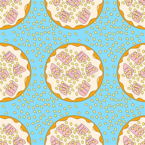 Pizza Pattern Stock Vector Illustration Of Fabric Calorie 274552344